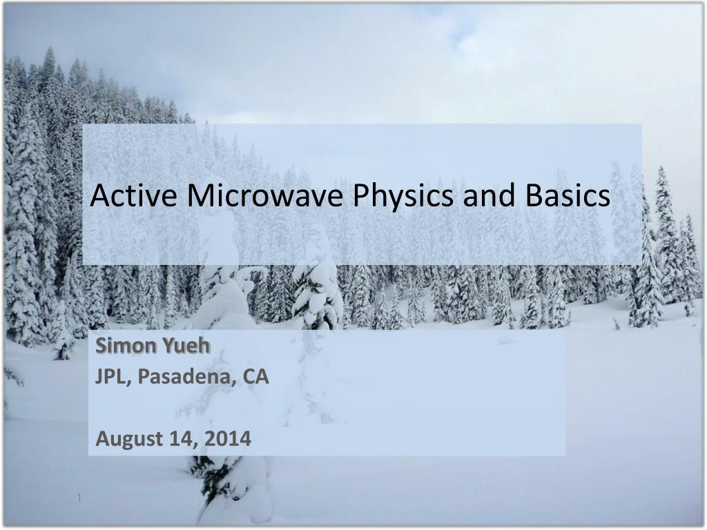PPT - Active Microwave Physics and Basics PowerPoint Presentation, free ...