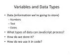 PPT - Types of Variables PowerPoint Presentation, free download - ID ...