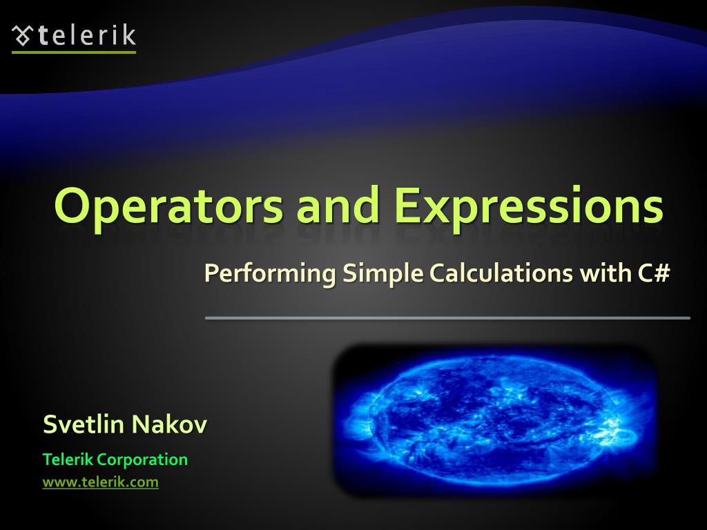 PPT - Operators and Expressions PowerPoint Presentation, free download ...