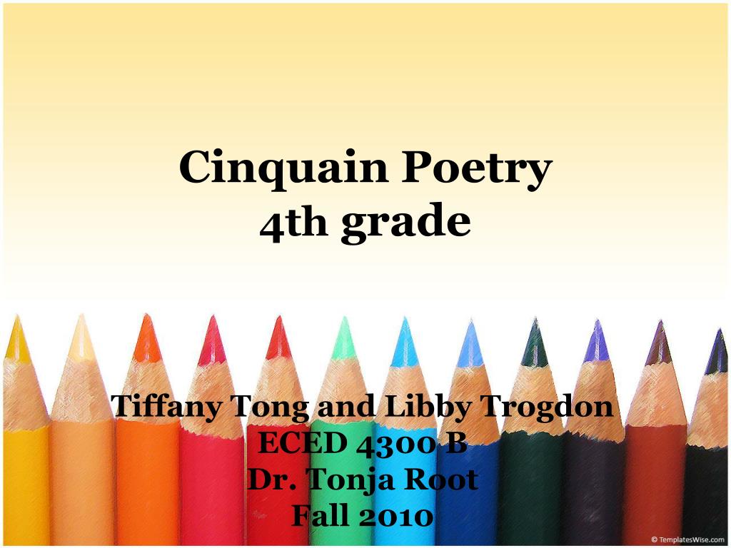 PPT - Cinquain Poetry 4th grade PowerPoint Presentation, free download ...
