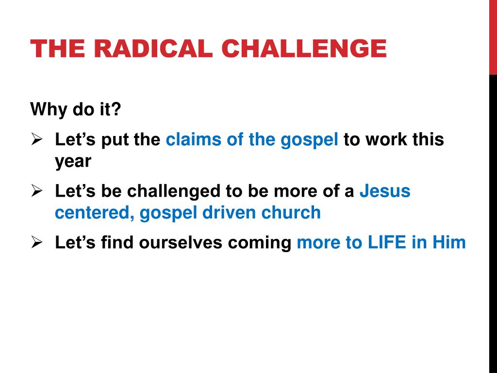 PPT - The Radical Challenge PowerPoint Presentation, free download - ID ...