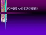 PPT - Powers and Exponents PowerPoint Presentation, free download - ID ...