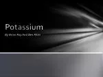 PPT - POTASSIUM BALANCE PowerPoint Presentation, free download - ID:2271894