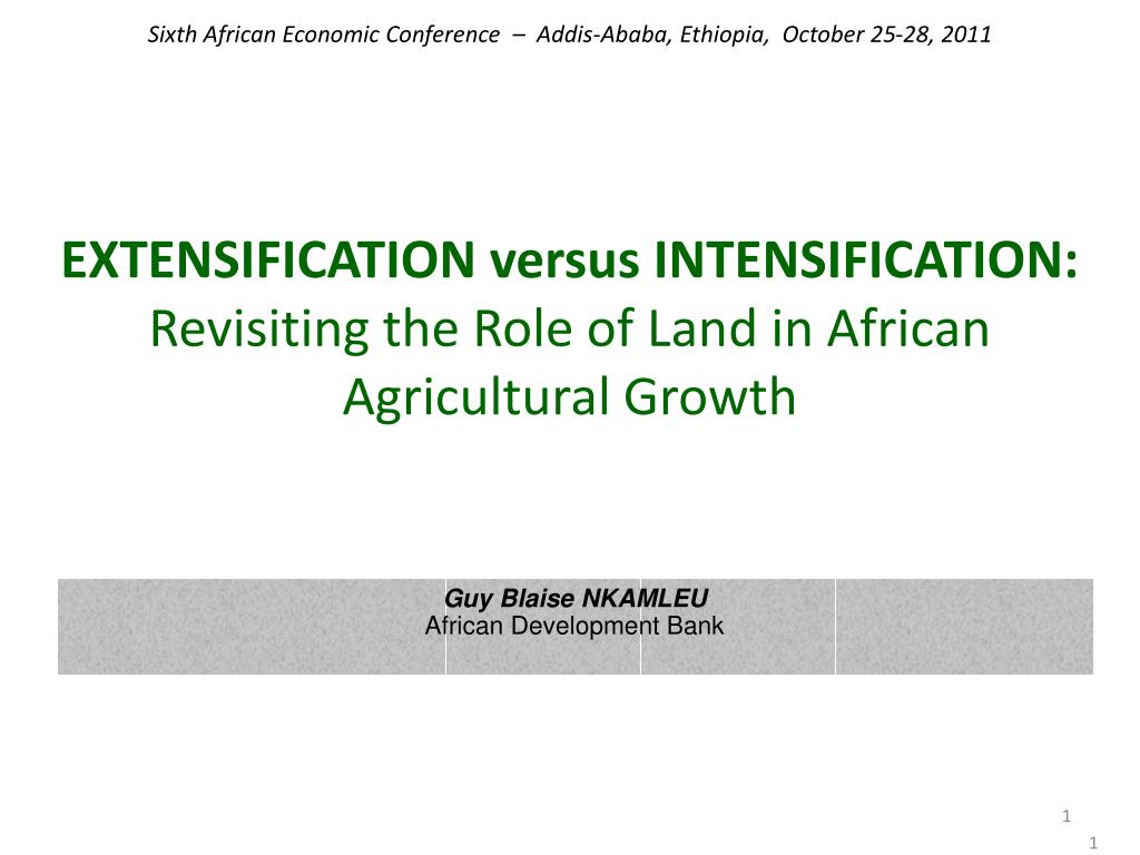 PPT - EXTENSIFICATION versus INTENSIFICATION: PowerPoint Presentation ...