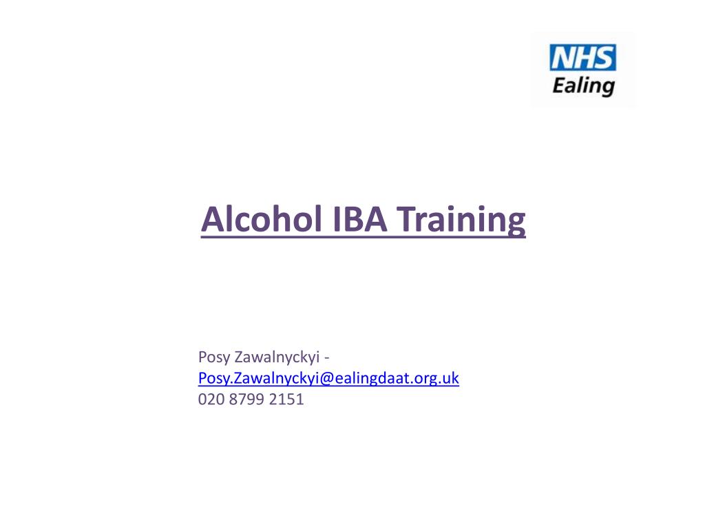 PPT - Alcohol IBA Training PowerPoint Presentation, free download - ID ...