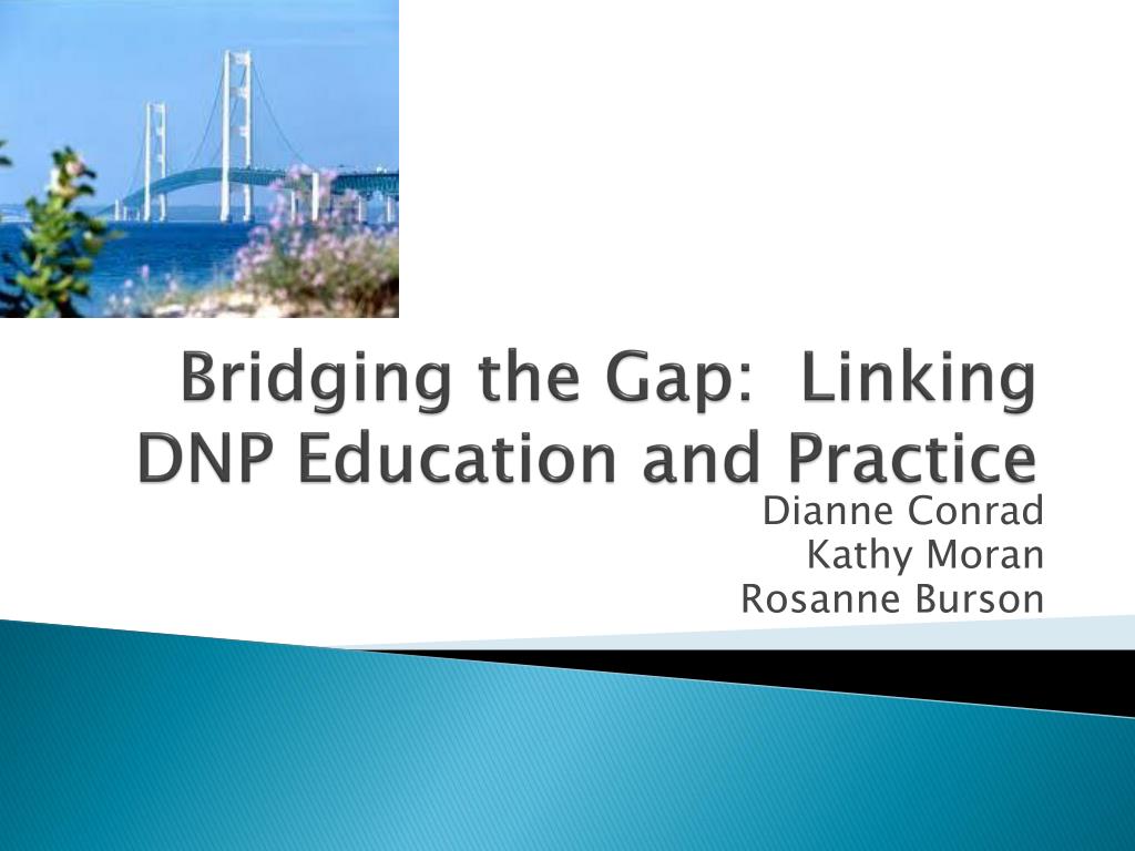 PPT - Bridging the Gap: Linking DNP Education and Practice PowerPoint ...