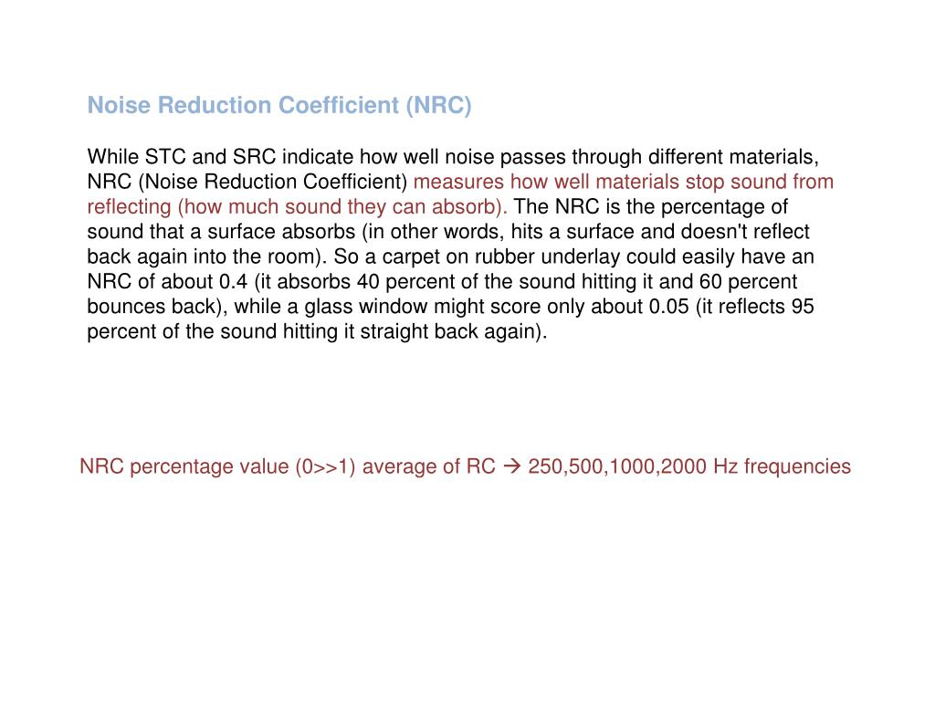 PPT - Noise Reduction Coefficient (NRC) PowerPoint Presentation, free ...