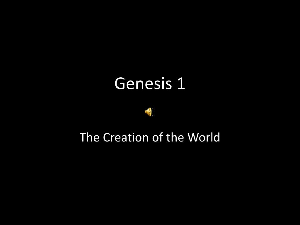 PPT - Genesis 1 PowerPoint Presentation, free download - ID:2608348