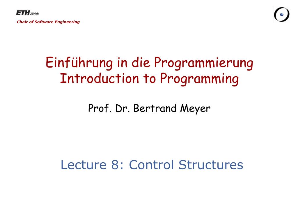 PPT - Introduction to Control Structures in Programming PowerPoint ...