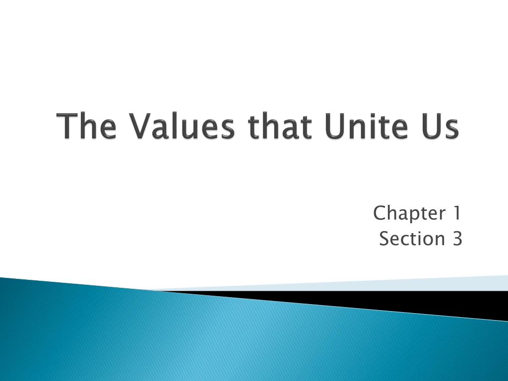 PPT - The Values that Unite Us PowerPoint Presentation, free download ...