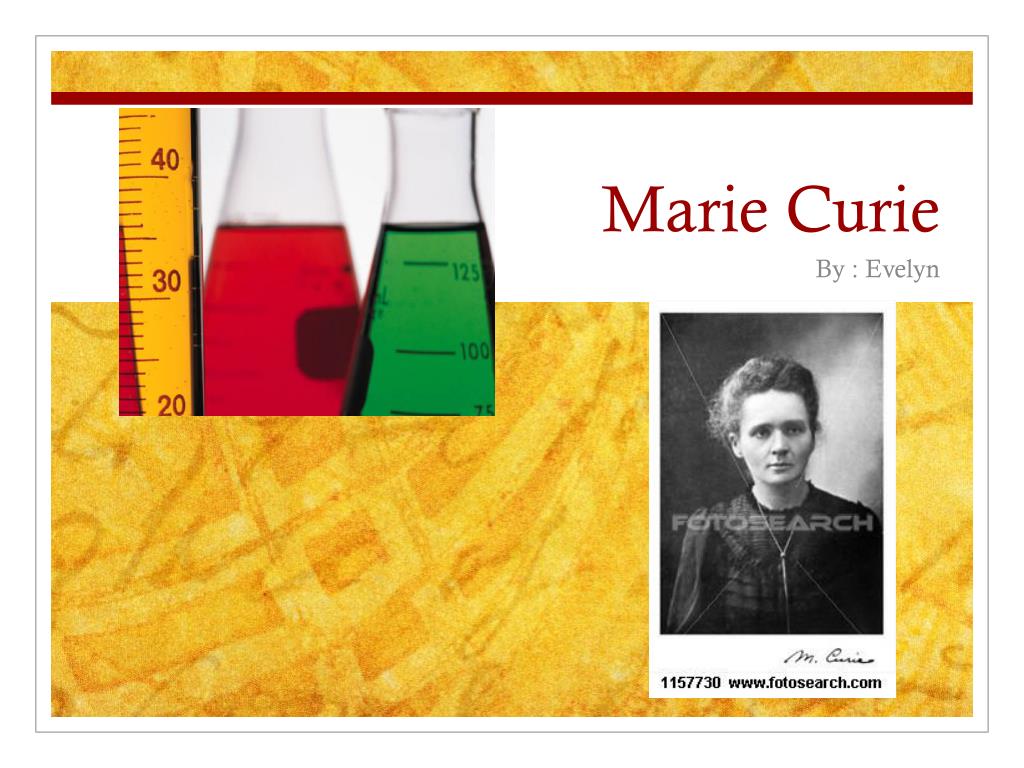 PPT - Marie Curie PowerPoint Presentation, free download - ID:2609497