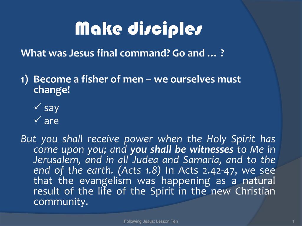 PPT - Make disciples PowerPoint Presentation, free download - ID:2612071