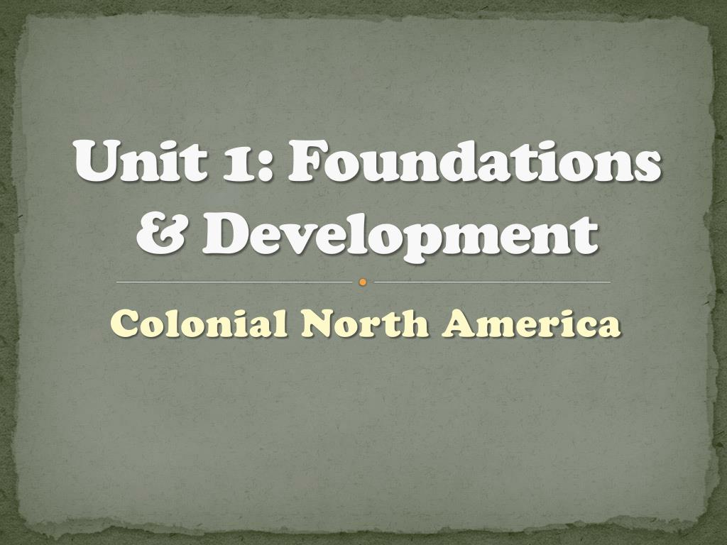 PPT - Unit 1: Foundations & Development PowerPoint Presentation - ID ...