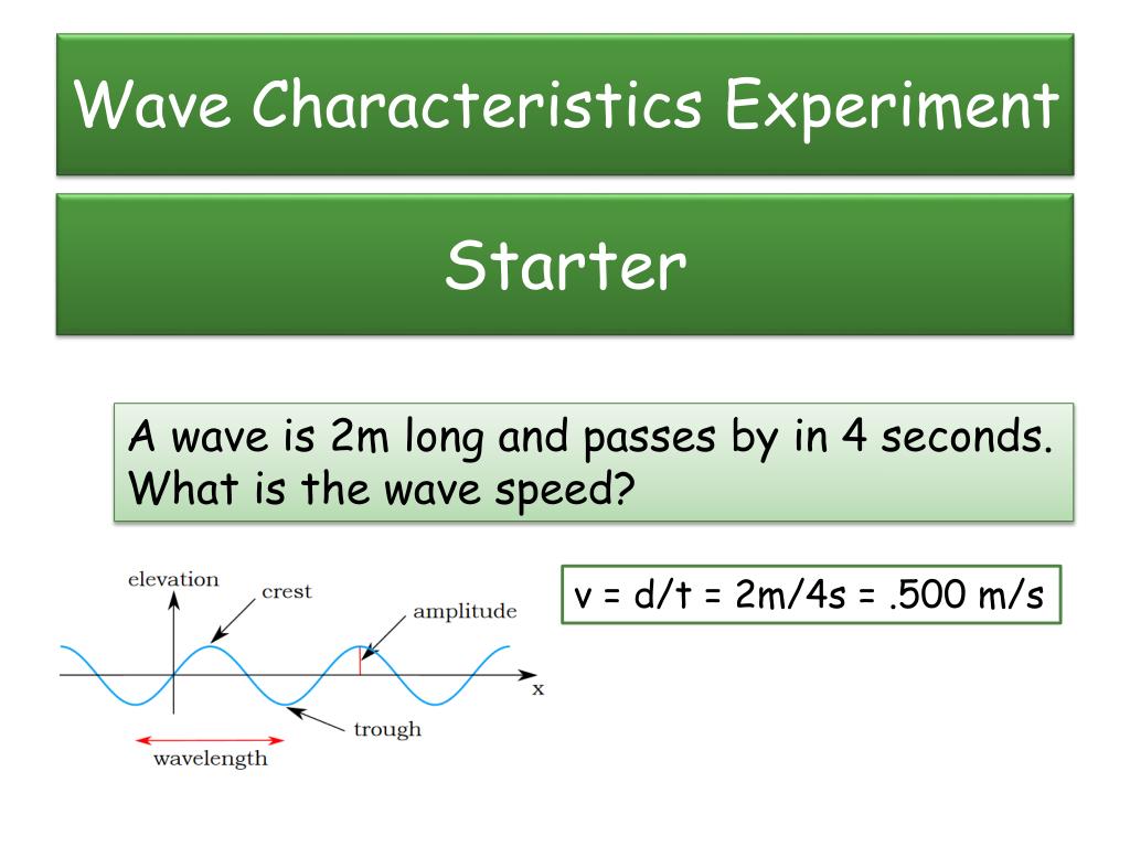 PPT - Wave Characteristics Experiment PowerPoint Presentation, free ...