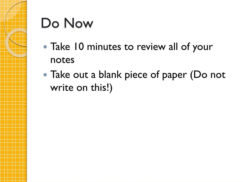 PPT - Do Now PowerPoint Presentation, free download - ID:2612704
