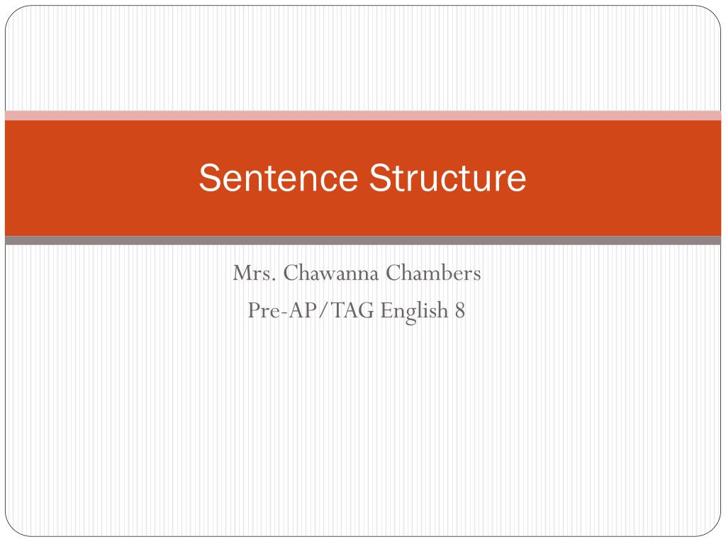 PPT - Sentence Structure PowerPoint Presentation, free download - ID ...