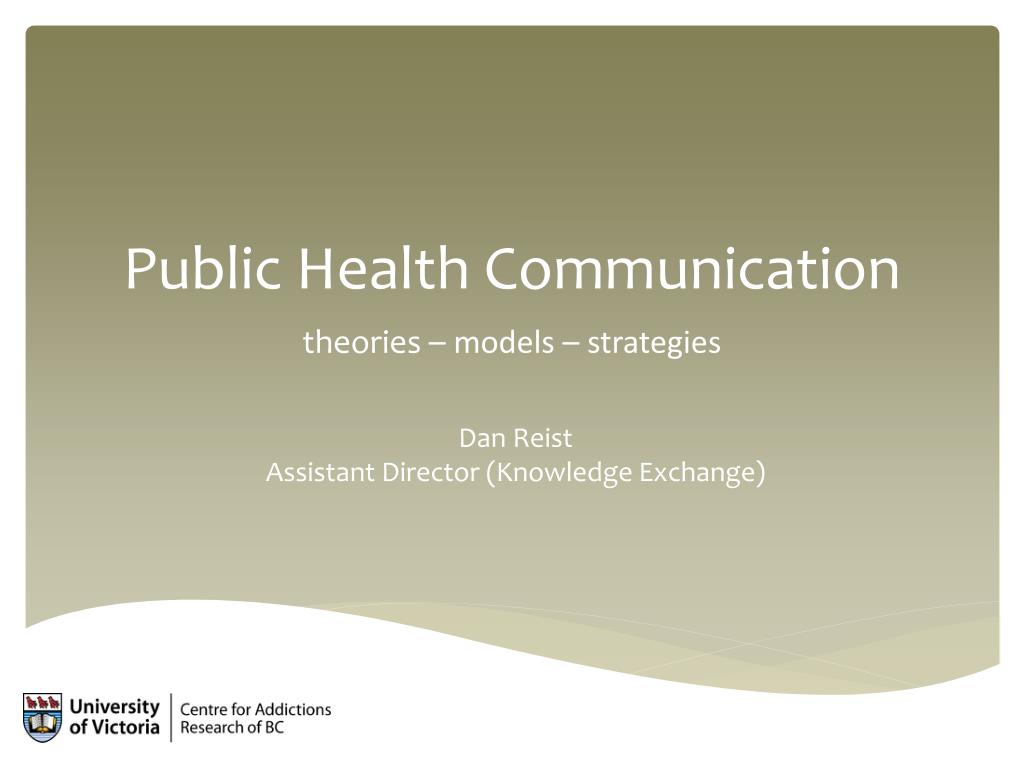 PPT - Public Health Communication PowerPoint Presentation, free ...