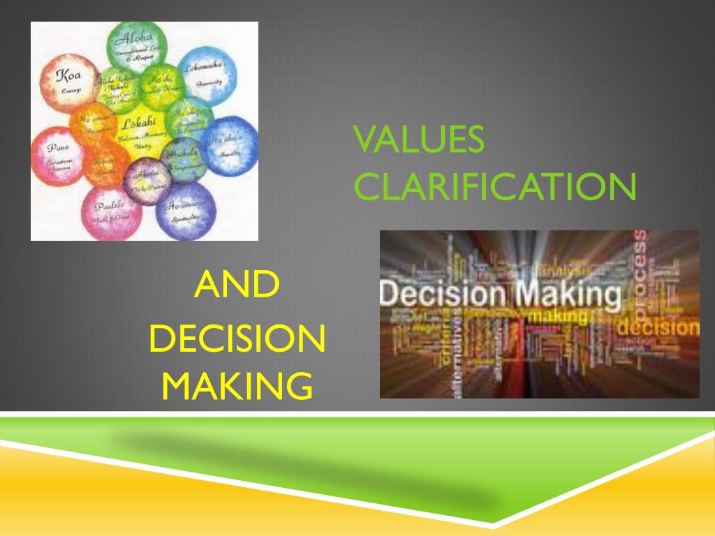 PPT - Values clarification PowerPoint Presentation, free download - ID ...