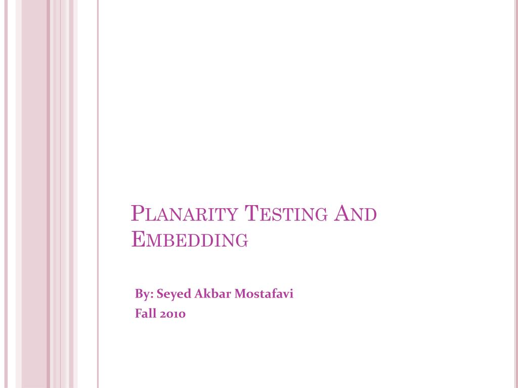PPT - Planarity Testing And Embedding PowerPoint Presentation, free ...