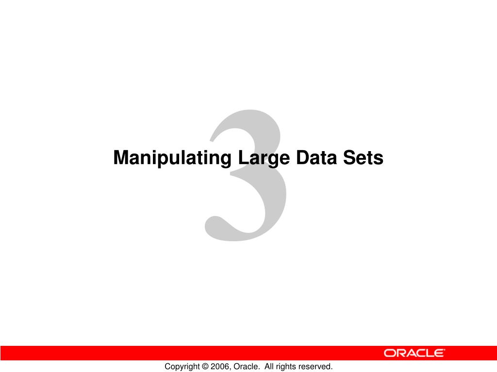 PPT - Manipulating Large Data Sets PowerPoint Presentation, free ...