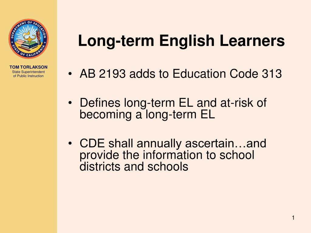 PPT - Long-term English Learners PowerPoint Presentation, free download ...
