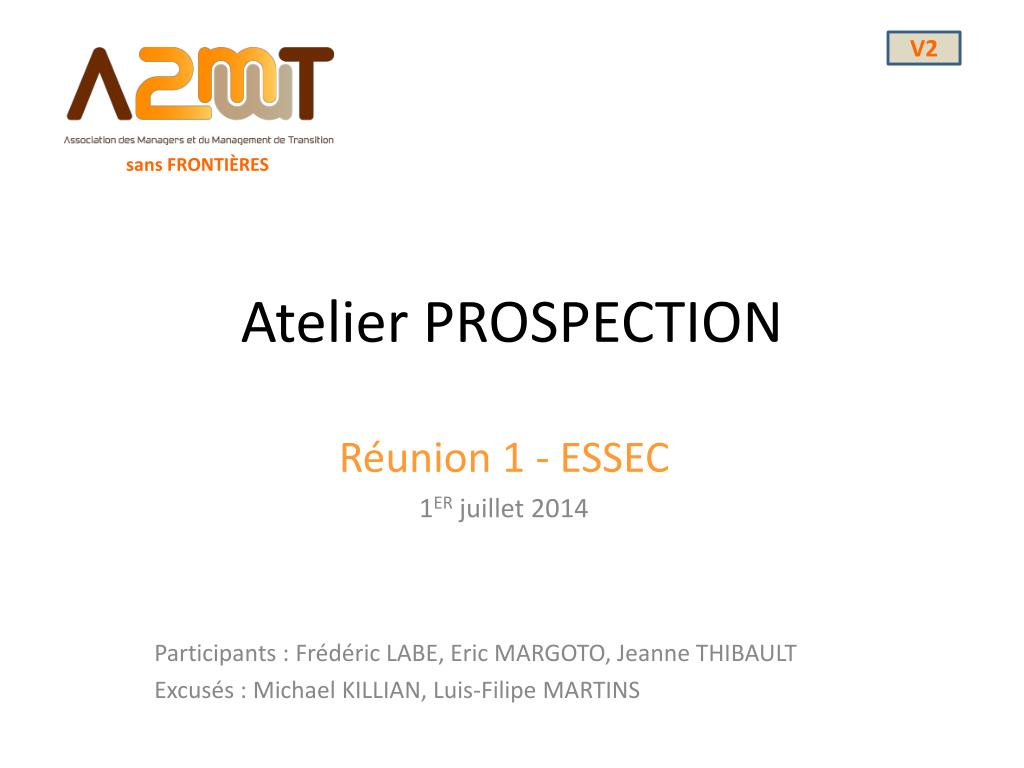 PPT - Atelier PROSPECTION PowerPoint Presentation, free download - ID ...