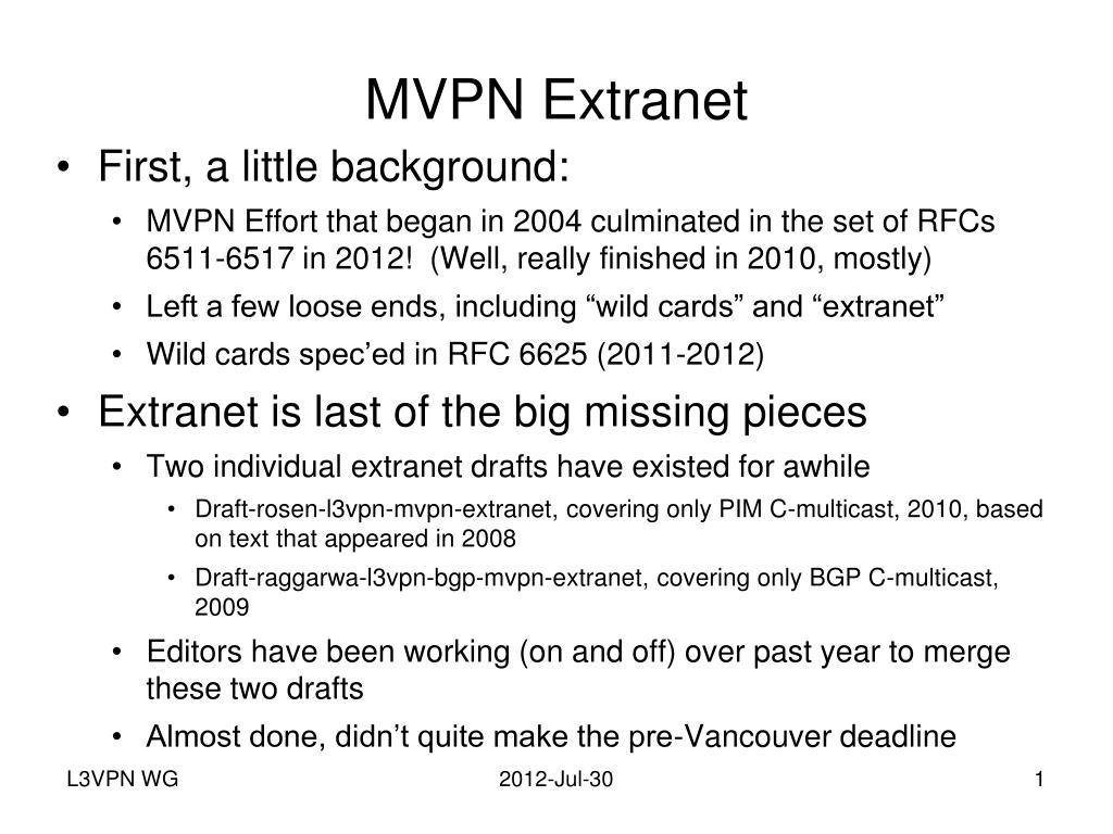 PPT - MVPN Extranet PowerPoint Presentation, free download - ID:2619520