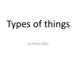 PPT - Types of Things PowerPoint Presentation, free download - ID:6276366