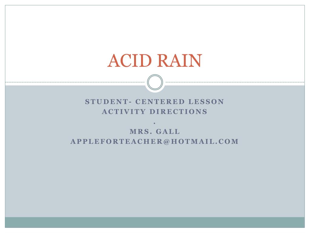 PPT - ACID RAIN PowerPoint Presentation, free download - ID:2622736