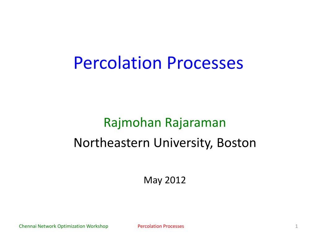 PPT - Percolation Processes PowerPoint Presentation, free download - ID ...