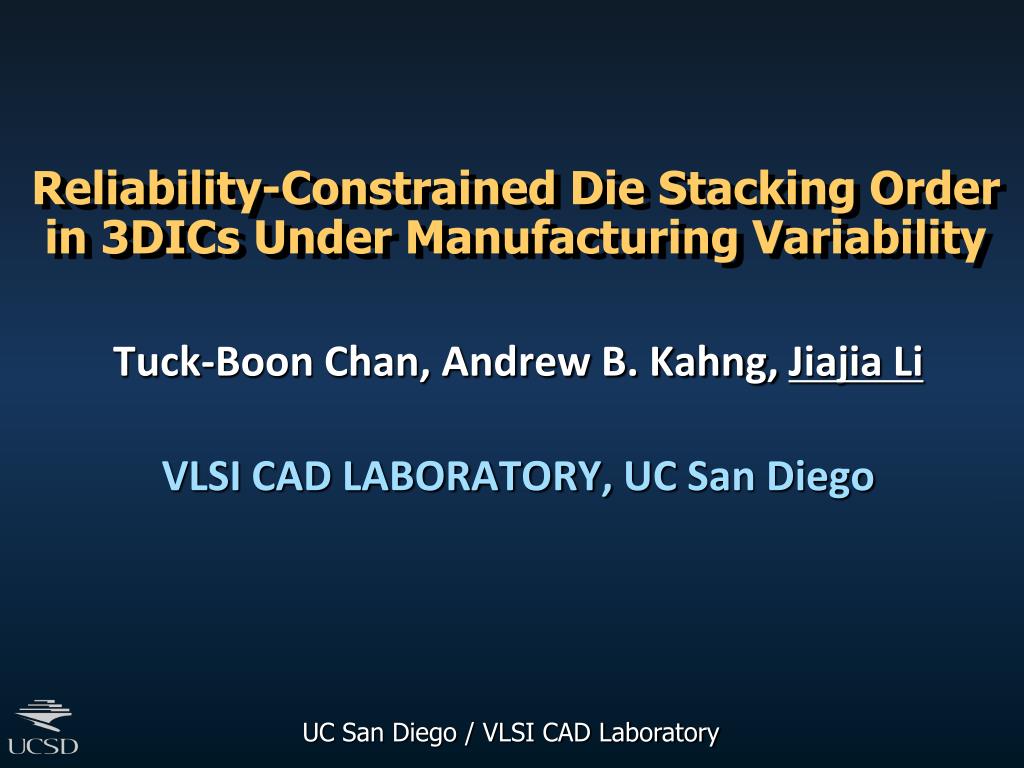 PPT - Optimizing Die Stacking Order for 3DIC Reliability under ...