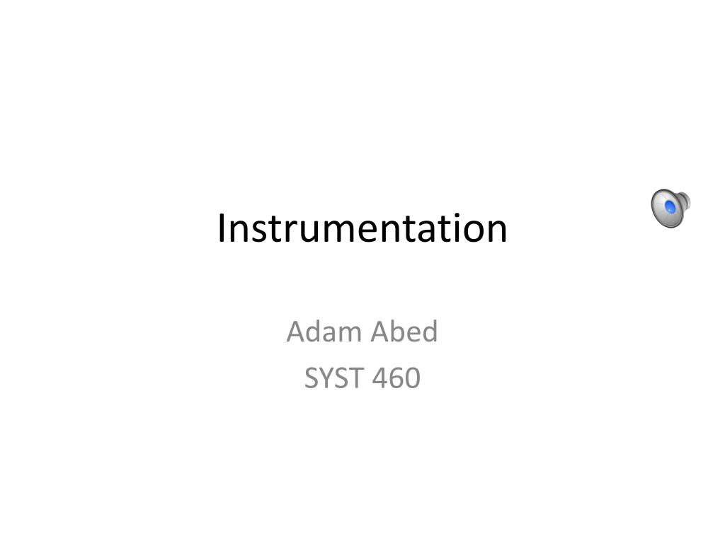 PPT - Instrumentation PowerPoint Presentation, free download - ID:2623918