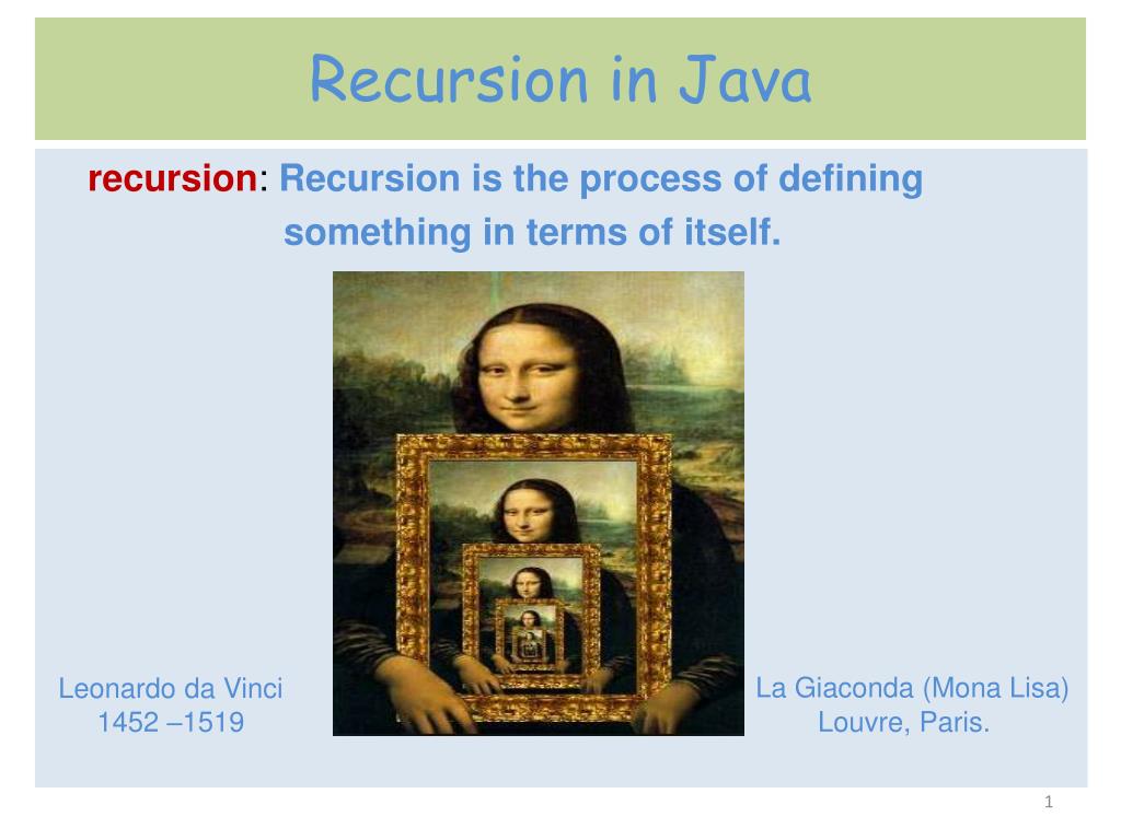 PPT - Recursion in Java PowerPoint Presentation, free download - ID:2625717