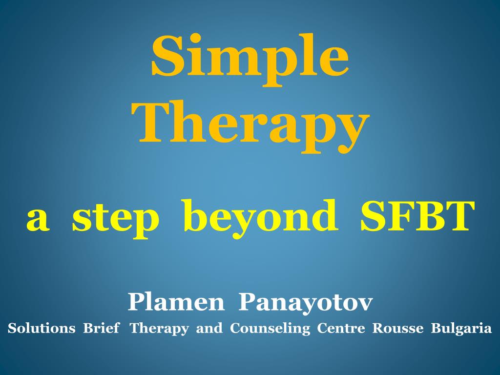 PPT - Simple Therapy PowerPoint Presentation, free download - ID:2625744