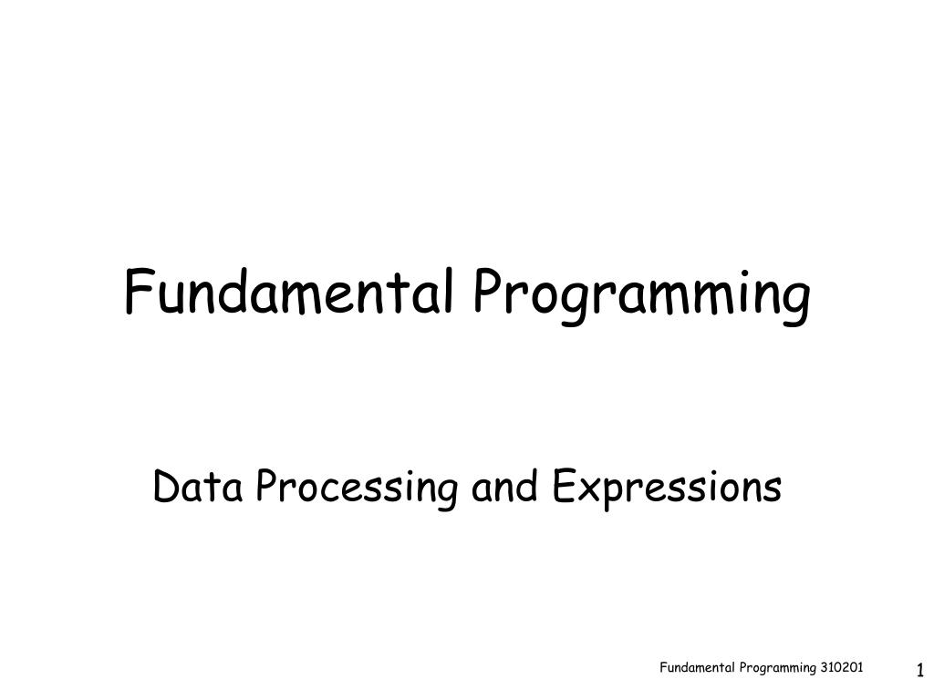 PPT - Fundamental Programming PowerPoint Presentation, free download ...