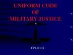 PPT - Military Justice PowerPoint Presentation, free download - ID:2220924