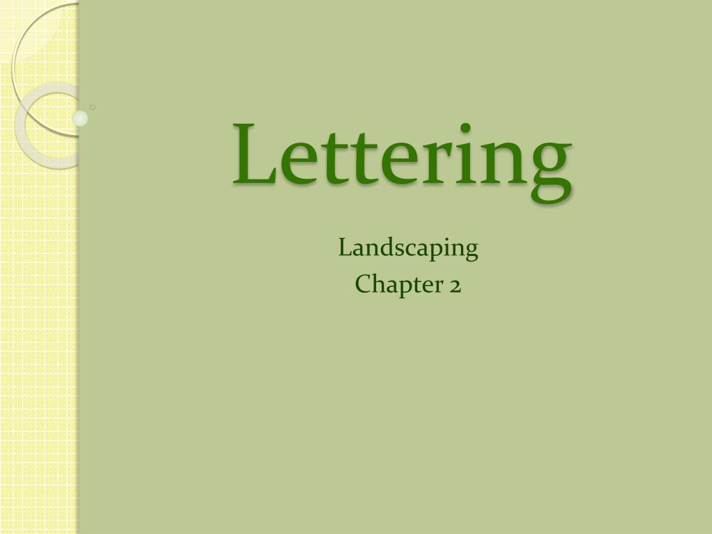 PPT - Lettering PowerPoint Presentation, free download - ID:2626488