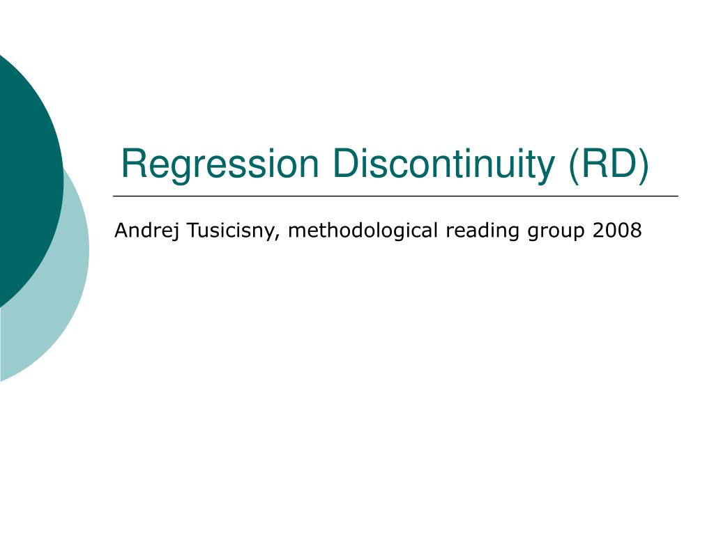 PPT - Regression Discontinuity (RD) PowerPoint Presentation, free ...