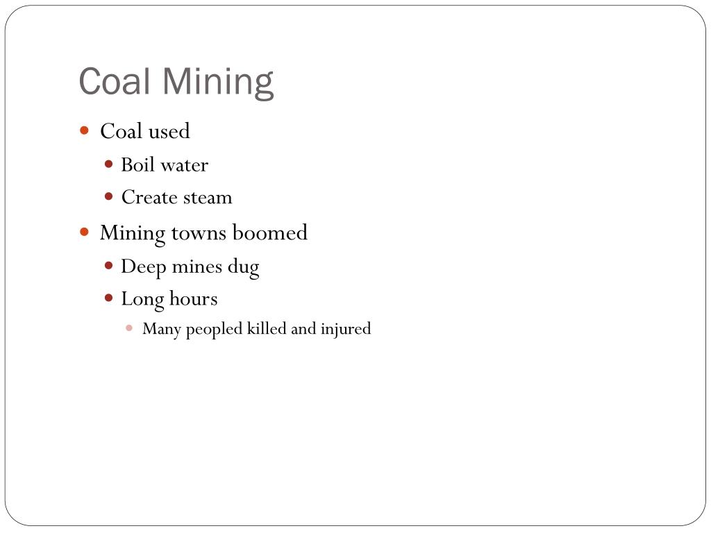 PPT - Coal Mining PowerPoint Presentation, free download - ID:2628053