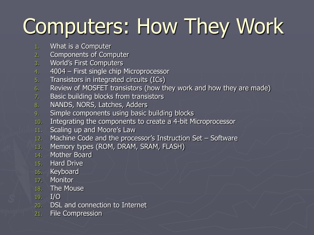 PPT - Computers: How They Work PowerPoint Presentation, free download ...
