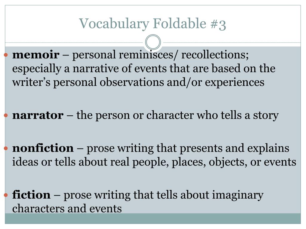 PPT - Vocabulary Foldable #3 PowerPoint Presentation, free download ...