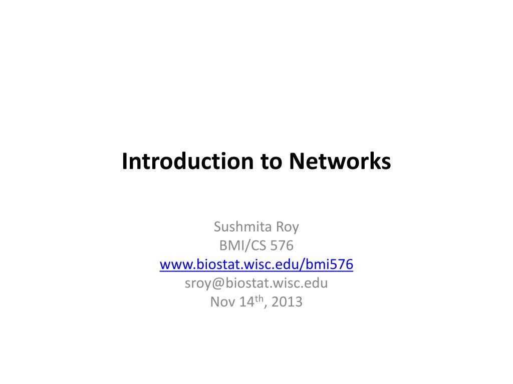 PPT - Introduction to Networks PowerPoint Presentation, free download ...