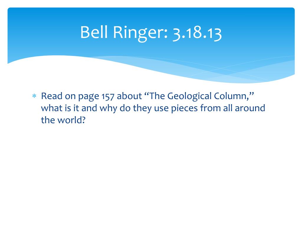 PPT - Bell Ringer: 3.18.13 PowerPoint Presentation, free download - ID ...