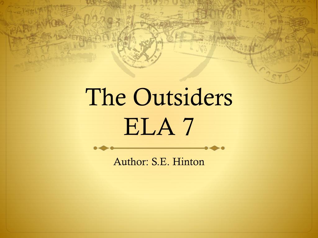 PPT - The Outsiders ELA 7 PowerPoint Presentation, free download - ID ...