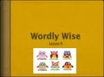 PPT - Wise PowerPoint Presentation, free download - ID:3070923