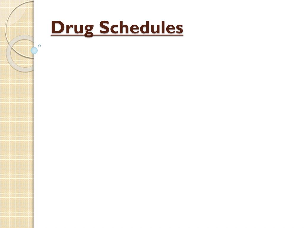 PPT - Drug Schedules PowerPoint Presentation, free download - ID:2638099