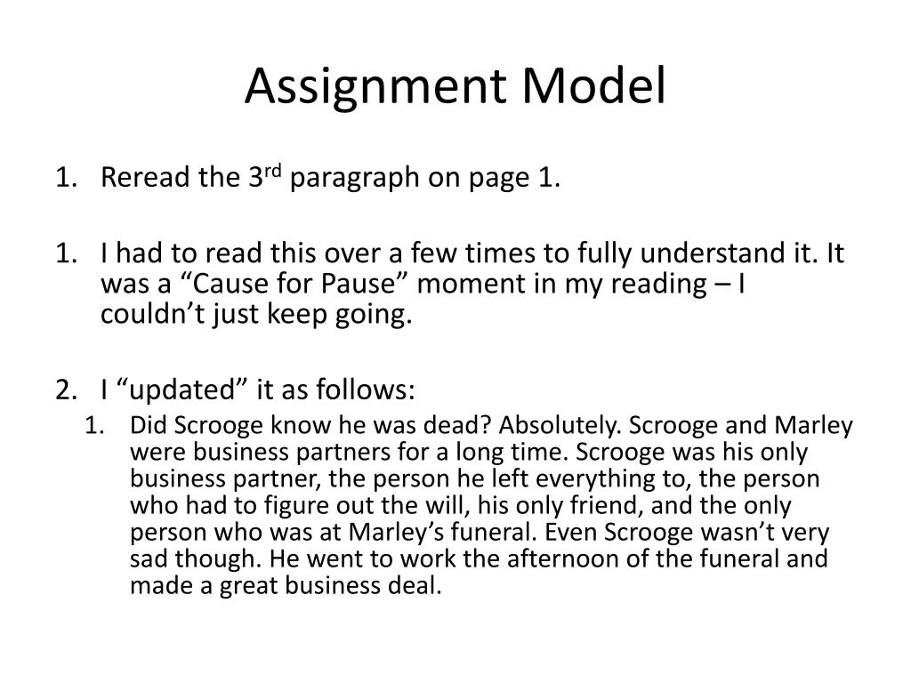 PPT - Assignment Model PowerPoint Presentation, free download - ID:2639260
