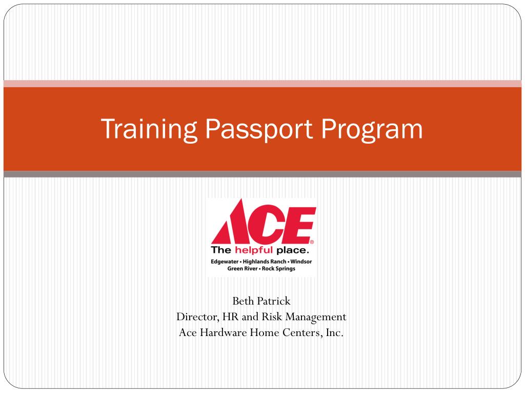 PPT - Training Passport Program PowerPoint Presentation, free download ...
