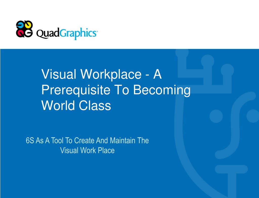 PPT - Visual Workplace - A Prerequisite To Becoming World Class ...