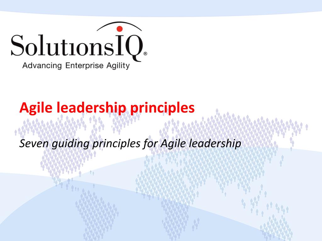 PPT - Agile leadership principles PowerPoint Presentation, free ...